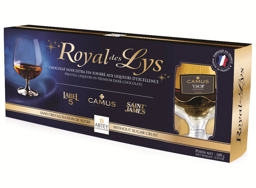 Конфеты с алкоголем Abtey Royal Des Lys Микс ликерных бокалов, Франция ...