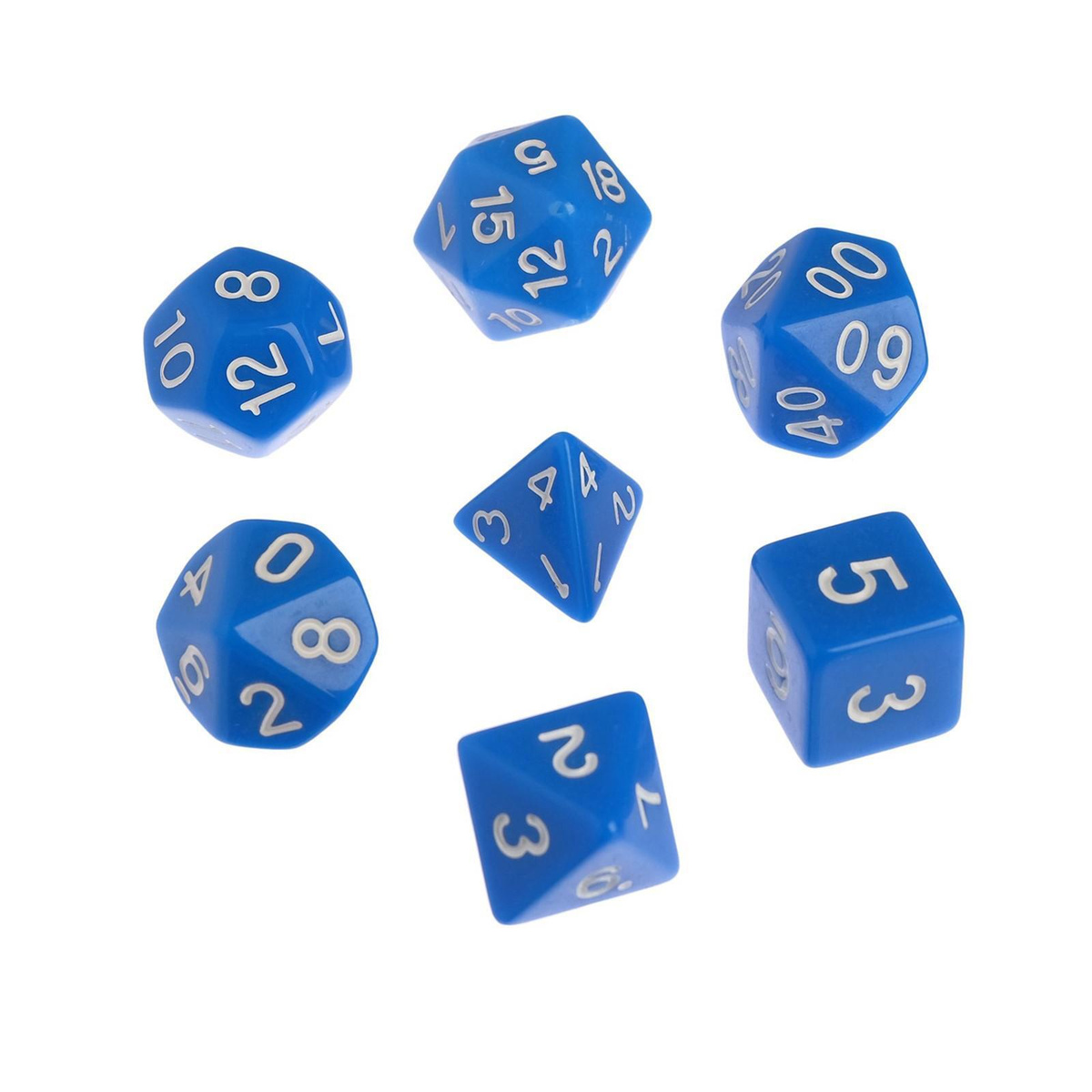 Классический набор дайсов, кубики для ДнД(Dungeons and Dragons, DnD) 7 ...