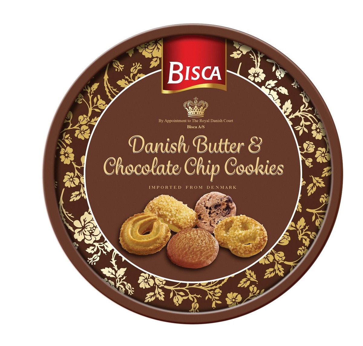 Печенье сдобное Bisca "Danish Butter & Chocolate Chip cookies" 19% слив ...