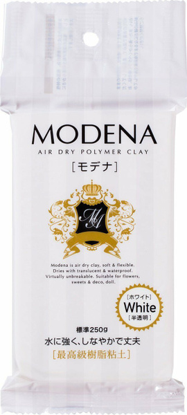 Полимерная глина холодный фарфор Padico Modena Clay, 250г, Белая - купить с доставкой по ...