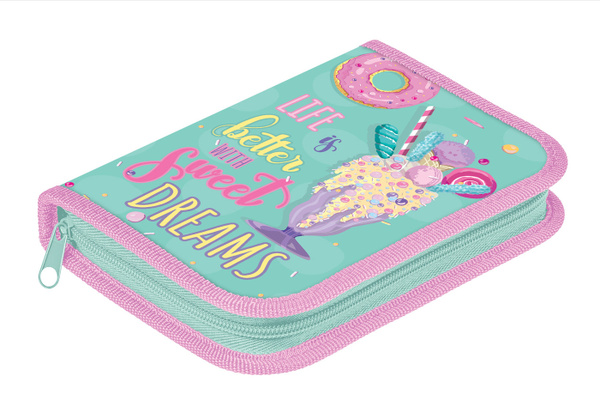 Пенал Hatber 190х130мм 1 отделение на молнии Soft-touch "Sweet Dreams" - купить с доставкой по ...
