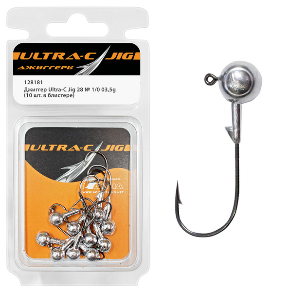 Джиггер для рыбалки Ultra-C Jig 28 №1/0 3,5g (10шт в блистере) - купить ...