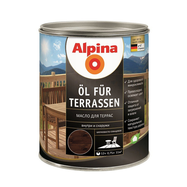 Вопросы и ответы о Лессирующий состав Alpina Oel fuer Terrassen Масло ...