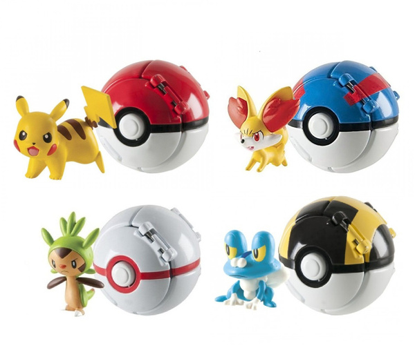 Набор из 4 Покеболов - Pokemon Pokeball (7см) - купить с доставкой по ...
