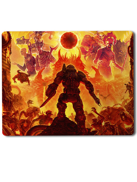 Геймерский коврик Doom (doom eternal, дум, игра, ад, демоны, культовое ...