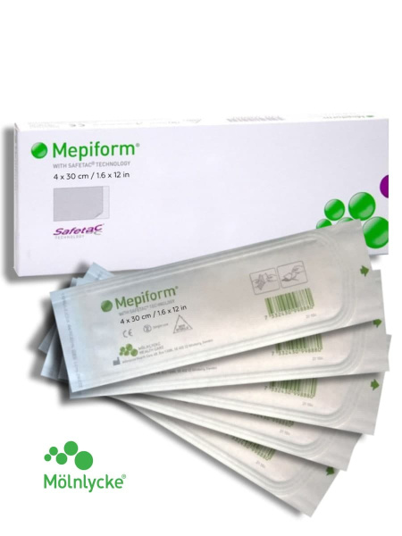 Мепиформ (Mepiform) силиконовая повязка (пластырь) от рубцов и шрамов ...