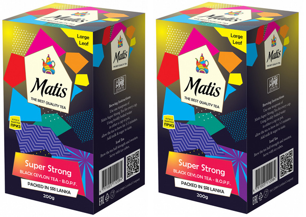 2 пачки чая черного Matis (ТИ ТЭНГ) "Особо крепкий" B.O.P.F. 400 гр. - купить с доставкой по ...