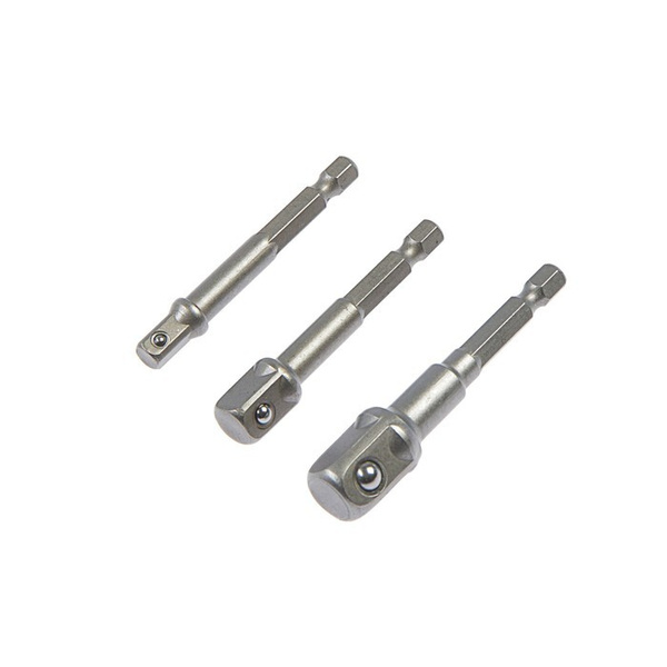 Набор адаптеров для торцевых головок ТУНДРА, сталь CrV, 1/2 x 75, 3/8 и ...