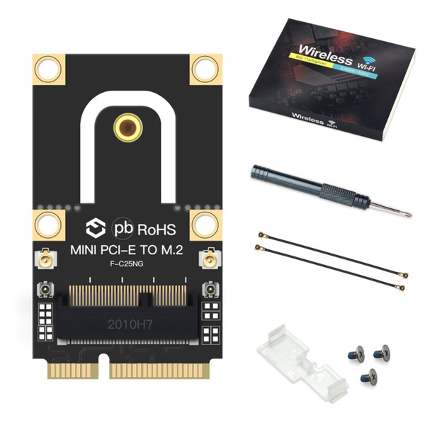 Переходник M.2 NGFF на Mini PCI-E (PCIe+USB) для карты M.2 Wi-Fi Wlan - купить с доставкой по ...