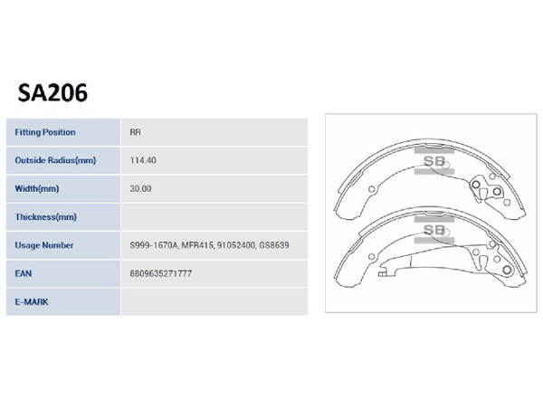 Колодки тормозные Sangsin Brake SA206 Задние - купить по низким ценам в ...