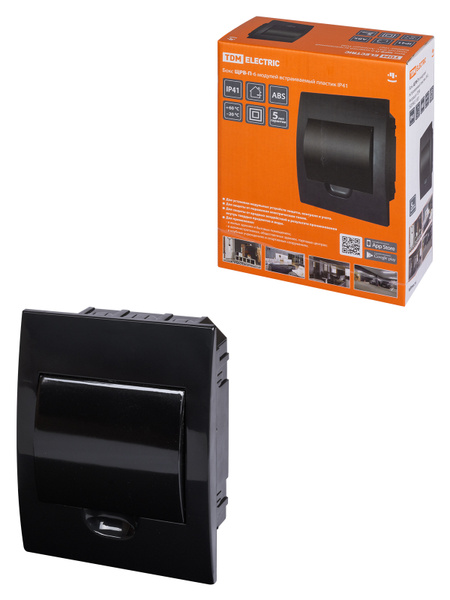 Бокс ЩРВ-П-6 модулей встраиваемый пластик IP41, Антрацит TDM Артикул SQ0902-1001 - купить по ...