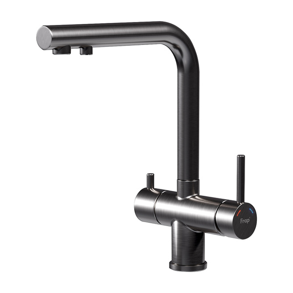 Высокий смеситель для кухни с фильтром для воды Frap FX43752-21 купить на OZON по низкой цене ...
