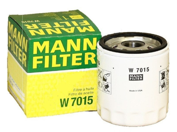 Фильтр масляный MANN FILTER W7015 - купить по выгодным ценам в интернет-магазине OZON (361265374)