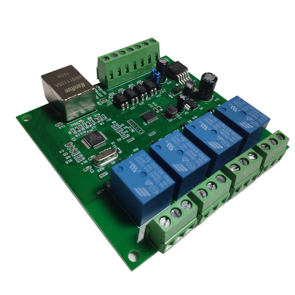 LAN Ethernet с 4-канальным реле UDP W5500 Network Controller - купить с ...