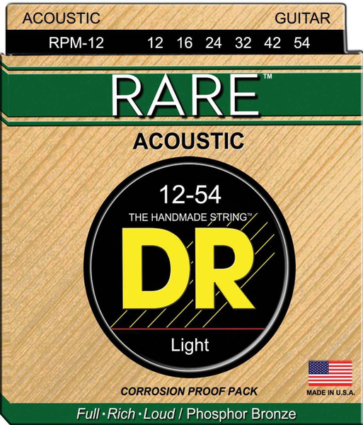 DR RPM 12 Струны для акустической гитары - купить с доставкой по ...