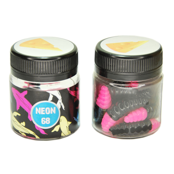 Форелевая силиконовая приманка NEON 68 TROUT Maggot 33 мм. 12 шт ...