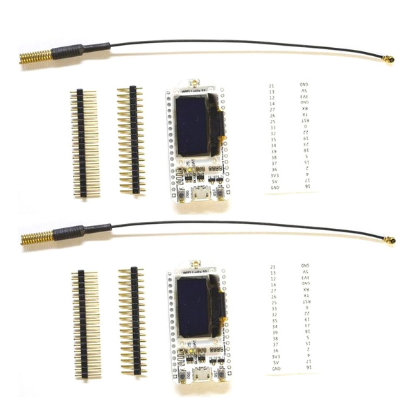 H ELTEC AUTOMATION 2PCS WIFI Lora 433MHZ ESP32 LoRa SX1278 Esp32 0 96 ...