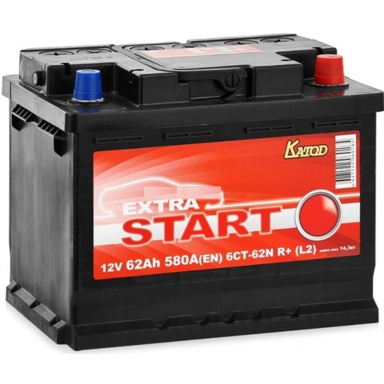 Аккумулятор автомобильный EXTRA START 6СТ-62N R+ (L2) купить по ...