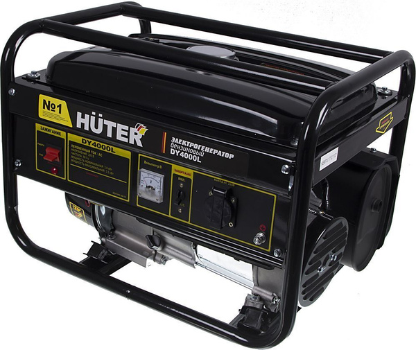 Электрогенератор DY4000L Huter бензиновый (220В; АИ-92, топливный бак 15л; макс.мощность - 3 кВт ...