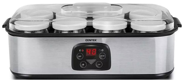 Йогуртница Centek CT-1443, 30 Вт, 8 ёмкостей, стекло ...