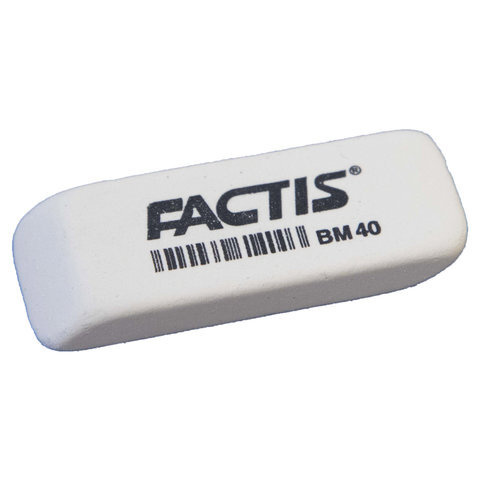 Ластик Factis (52,5х19,5х8,5мм, мягкий, со скошенным краем) 40шт. (BM40 ...