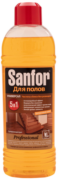 Cредство для полов концентрированное SANFOR, 920г - купить с доставкой по выгодным ценам в ...