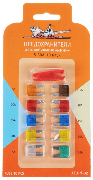 Предохранители мини в блистере (10 шт. 5-30А) - купить по низкой цене в ...