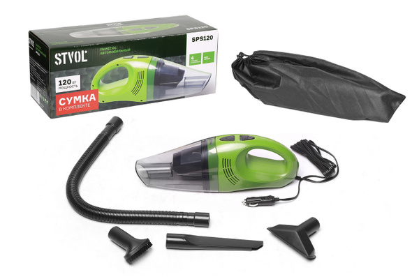Автомобильный пылесос STVOL SPS120, сухая и влажная уборка, 120 Вт ...