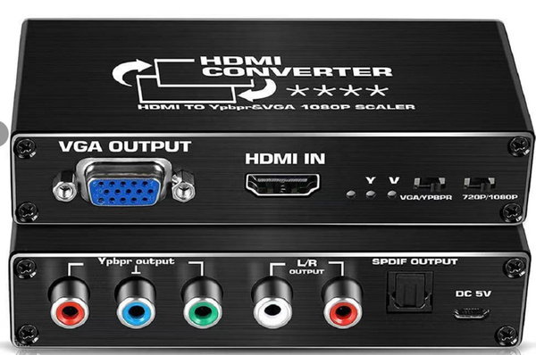Кабель VGA (D-Sub), RCA Gsmin VH33 HDMI - VGA + Ypbpr + RCA (1080P ...