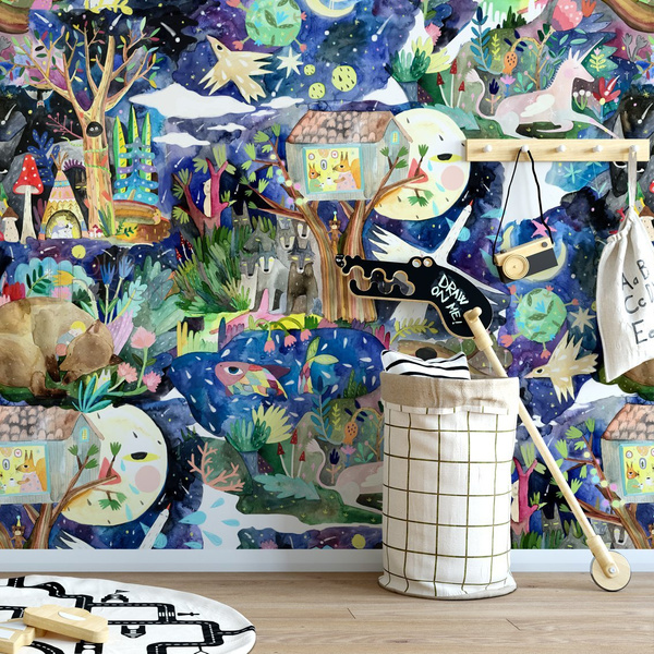 Обои флизелиновые Фантазия / Fun House Store / виниловые на флизелине, метровые, 1 м х 3 м ...