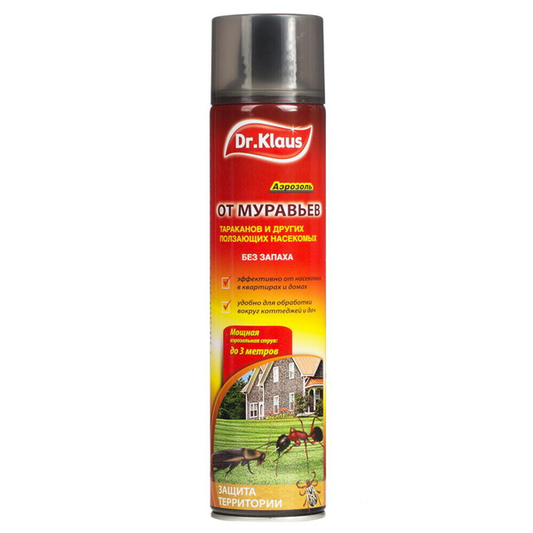 Dr.Klaus (Доктор Клаус) аэрозоль от муравьев, тараканов, клещей (без ...