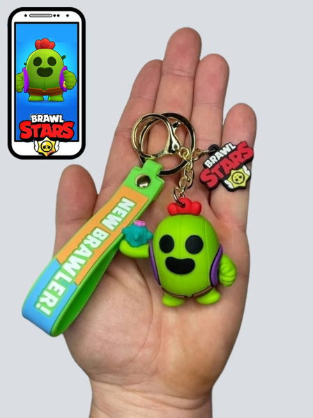 Брелок для ключей Brawl Stars Spike (Спайк) Бравл Старс игрушка на ...
