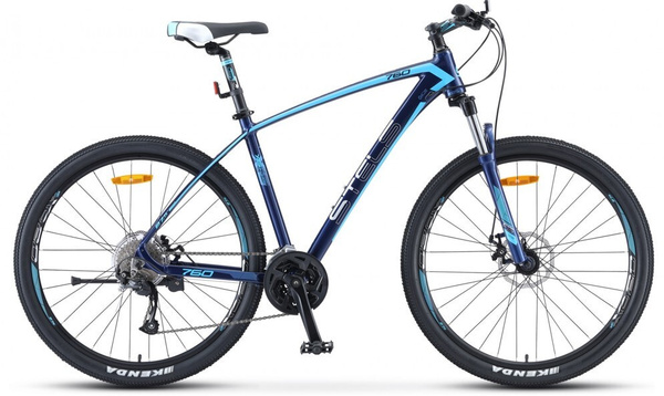 Велосипед горный Stels Navigator 760 MD (27.5"), рама 19" Тёмно-синий ...