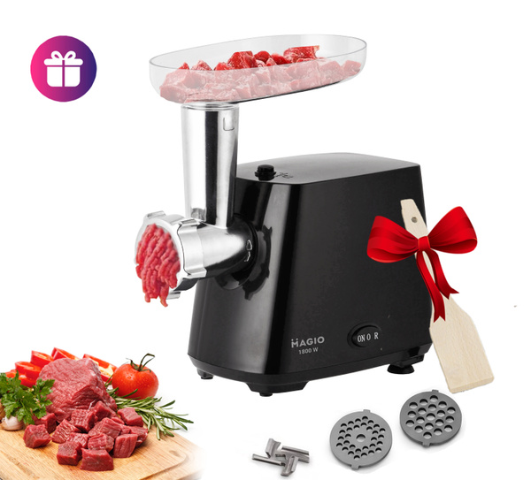 Электрическая мясорубка Magio MG-265plus, 1800 Вт. запасной нож в комплекте, лопатка в подарок ...