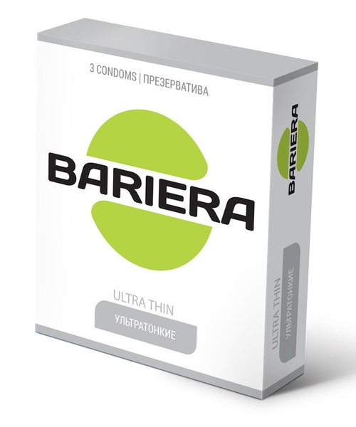 Ультратонкие презервативы Bariera Ultra Thin - 3 шт. - купить с ...