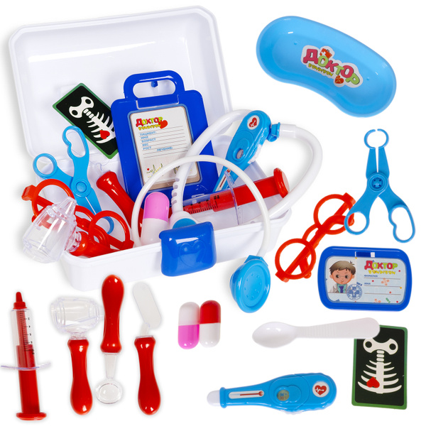 Набор доктора детский с медицинскими инструментами в чемоданчике ...