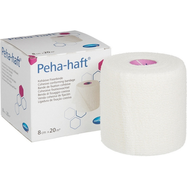 Эластичный бинт медицинский самофиксирующийся PEHA-HAFT, 20 м, 8 см ...
