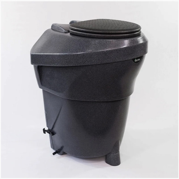 Компостный туалет Rostok 230 литров, черный - купить с доставкой по ...
