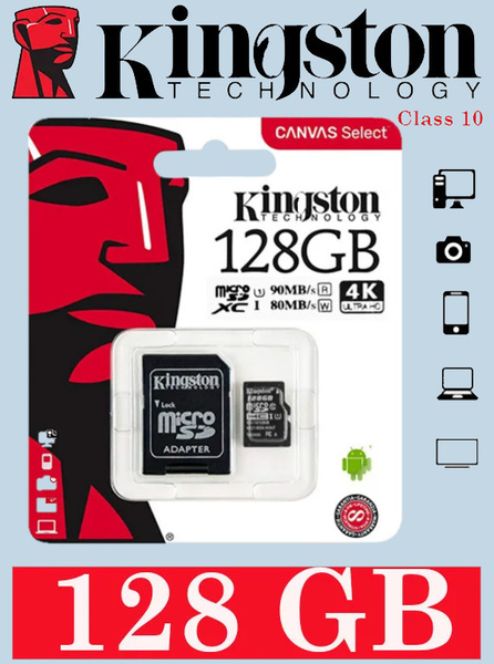 Карта памяти microSD 128 ГБ / microSDHC Canvas 128 ГБ / Карта ...