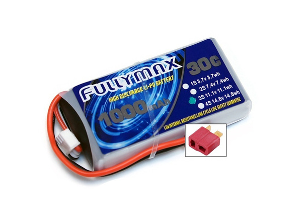 Аккумулятор LiPo Fullymax 11.1V 1000мАч 30C FB1000HP-3S - купить с ...
