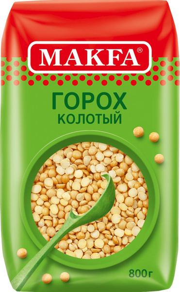 Горох Makfa колотый, шлифованный, 800 г купить на OZON по низкой цене ...