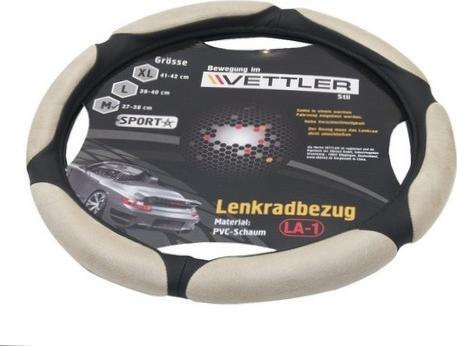 Оплетка на руль Vеttler Sport MLA1beige с 6 подушками бежевый PVC M 37 ...