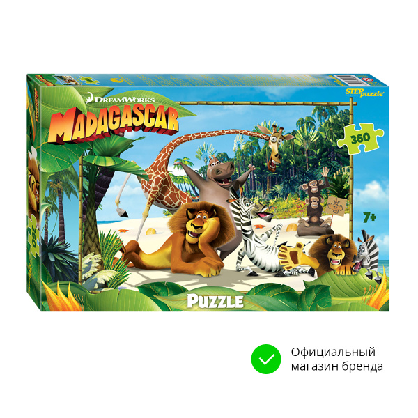 Степ Пазл / Пазл "Мадагаскар - 3" 360 деталей Step Puzzle - купить с доставкой по выгодным ценам ...