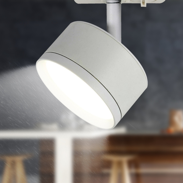 Трековый светильник ЭРА TR48-GX53 WH на шинопровод однофазный / Спот ...