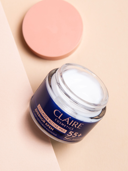 Claire Cosmetics Крем для лица дневной антивозрастной 55+ серии ...