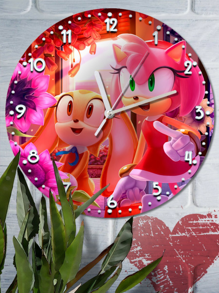 Настенные часы УФ игры Sonic The Hedgeh (Sonic The Hedgehog, Соник зе ...