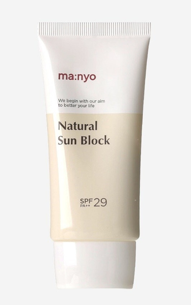 Manyo Натуральный солнцезащитный крем Natural Sun Block SPF 29++, 50 мл ...
