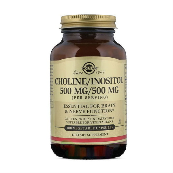 Solgar Капсулы "Холин/Инозитол 500мг/500 мг" (Choline/Inositol 500mg ...