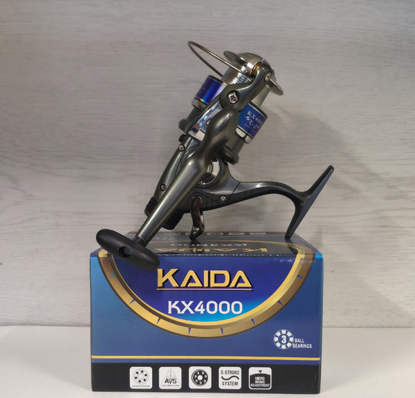 Катушка KAIDA KXP_серый, Безынерционная, 4000, Задний фрикцион купить c доставкой на OZON по ...