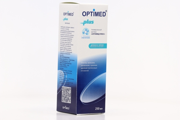 Универсальный раствор для линз Optimed Plus, 250 мл - купить с доставкой по выгодным ценам в ...